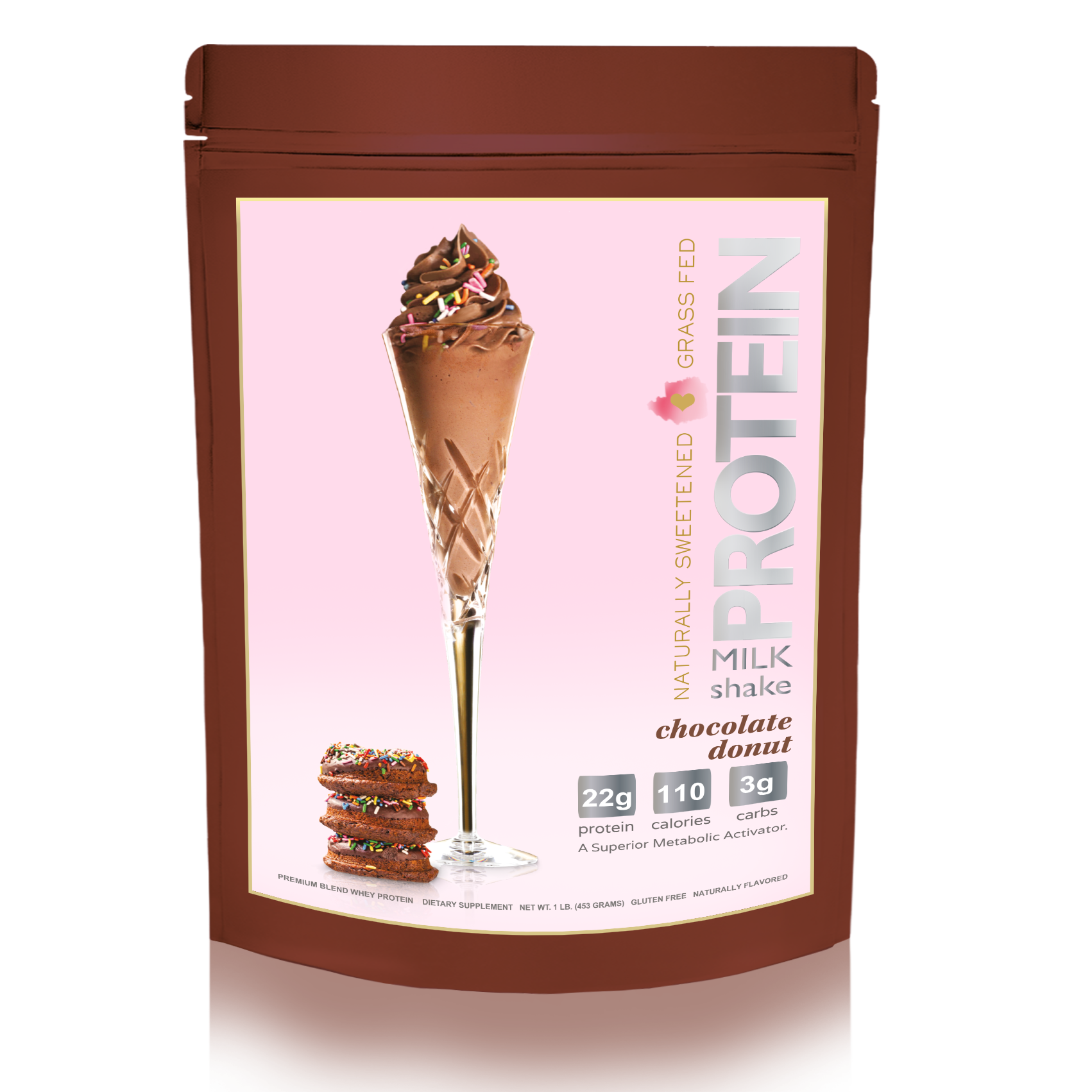 Protein Milkshake Chocolate Donut Low Carb Protein Powder